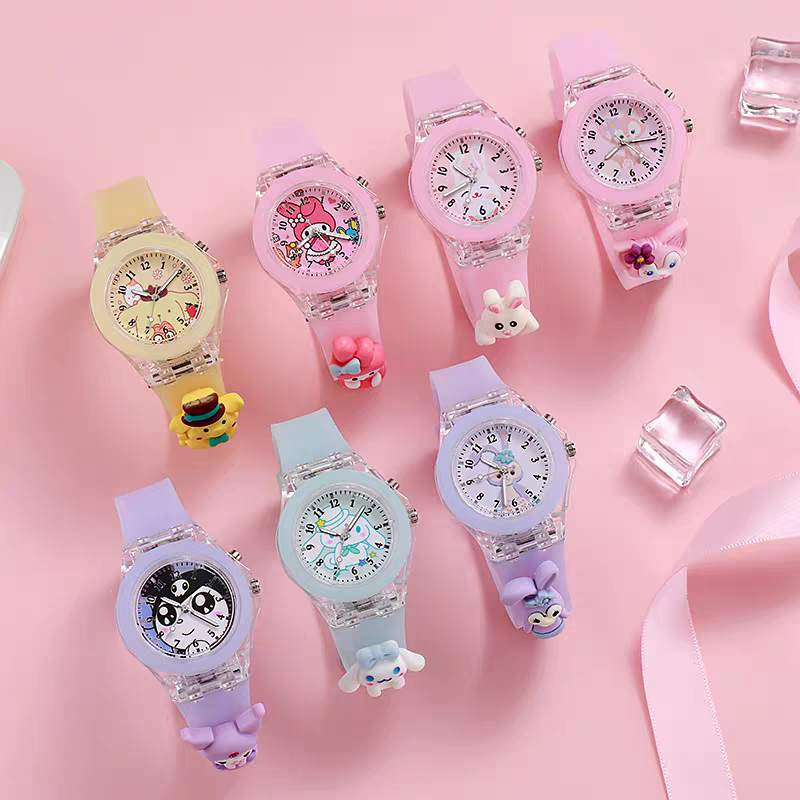 Sanrio LED Lights Kids Watch with Cute Box – Mini Rainbow